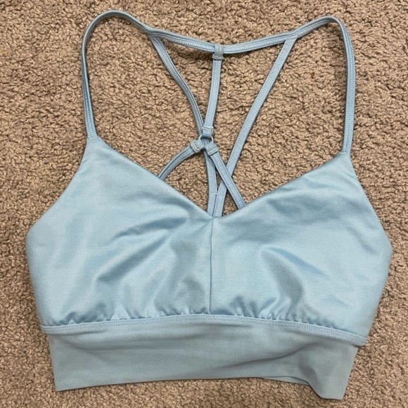 ALO Yoga | Tops | Alo Blue Lavish Bra | Poshmark